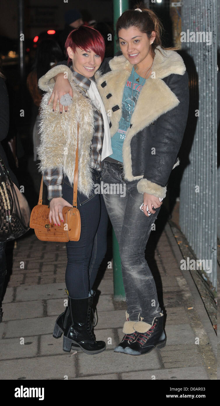 Rebecca Creighton and Geneva Lane of Belle Amie X Factor contestants ...