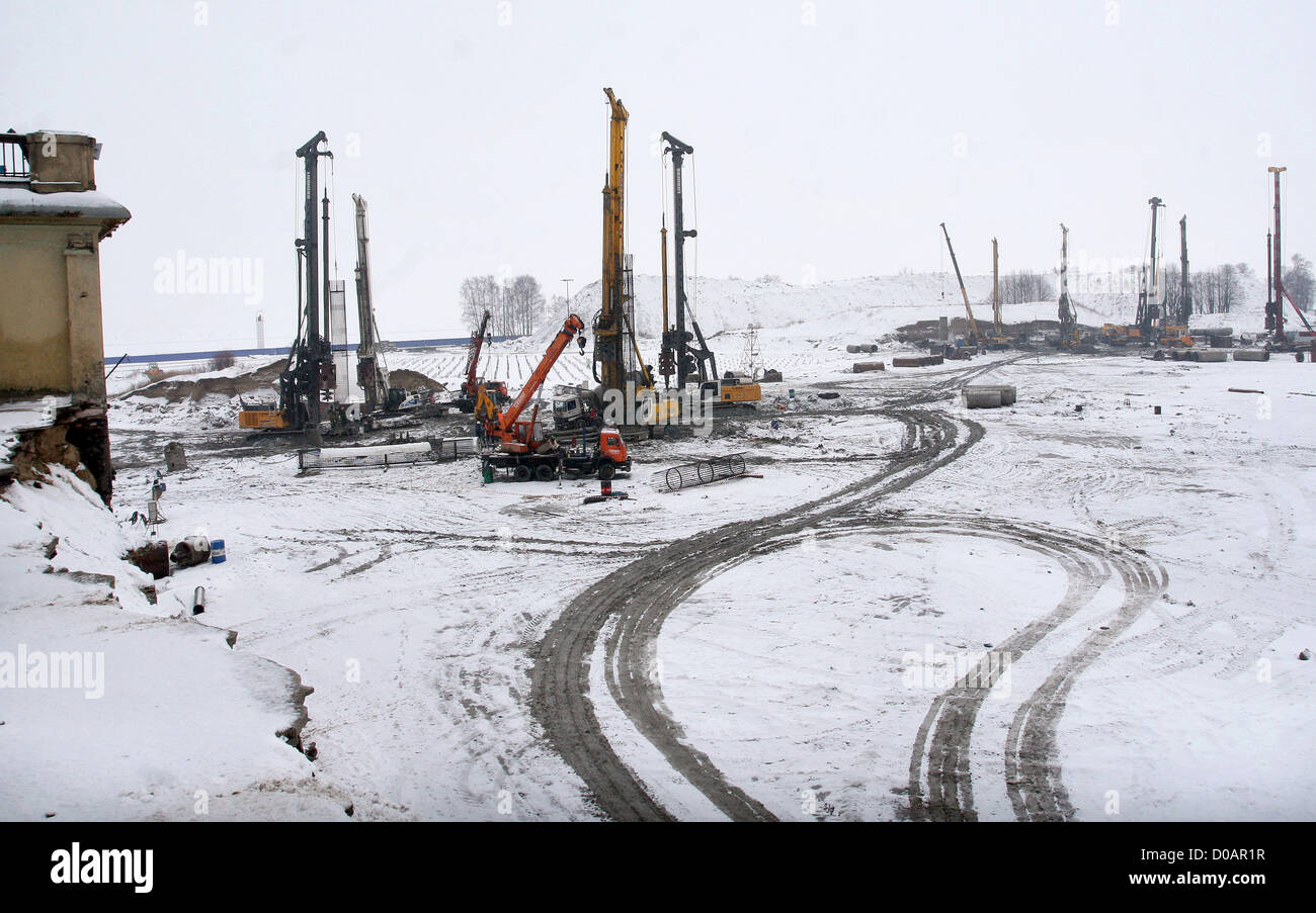 Construction site of the Zenit Arena Russia have been chosen to host ...