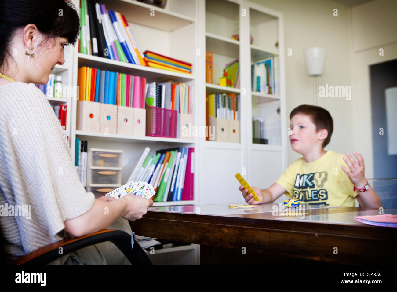 CHILD IN SPEECH THERAPY Stock Photo - Alamy