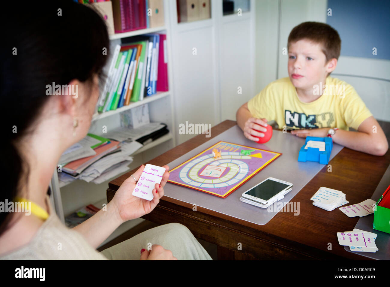 CHILD IN SPEECH THERAPY Stock Photo - Alamy
