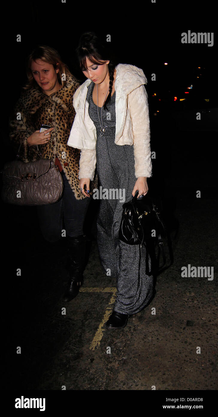 Daisy Lowe arriving at Jalouse Club for Ultimat Vodka launch party ...