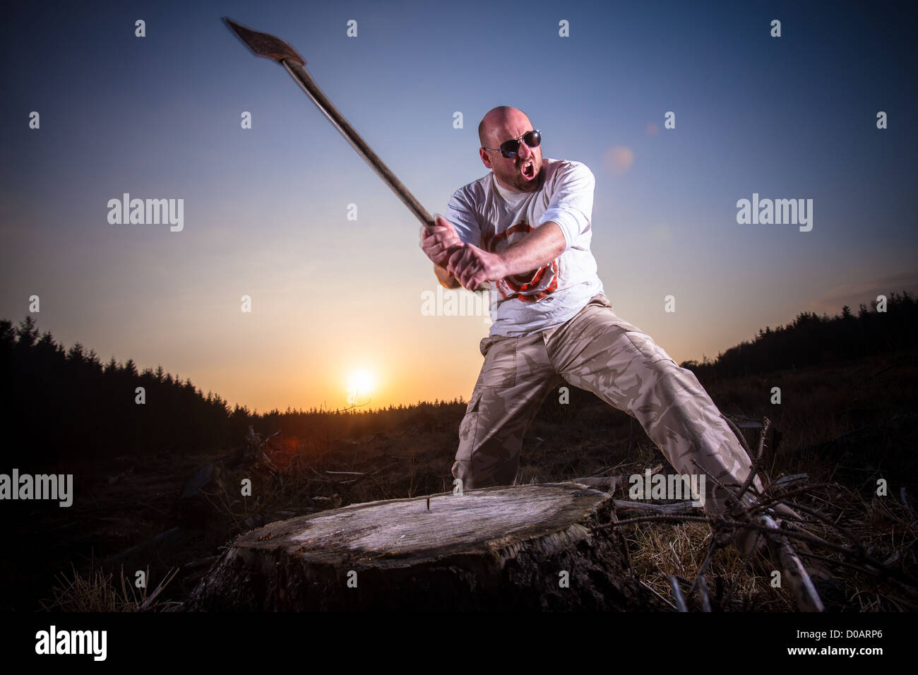 Axeman hi-res stock photography and images - Alamy