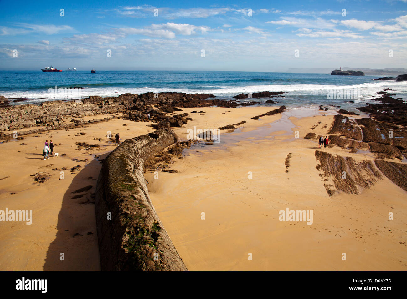 Camello beach Santander Cantabria Spain Stock Photo - Alamy