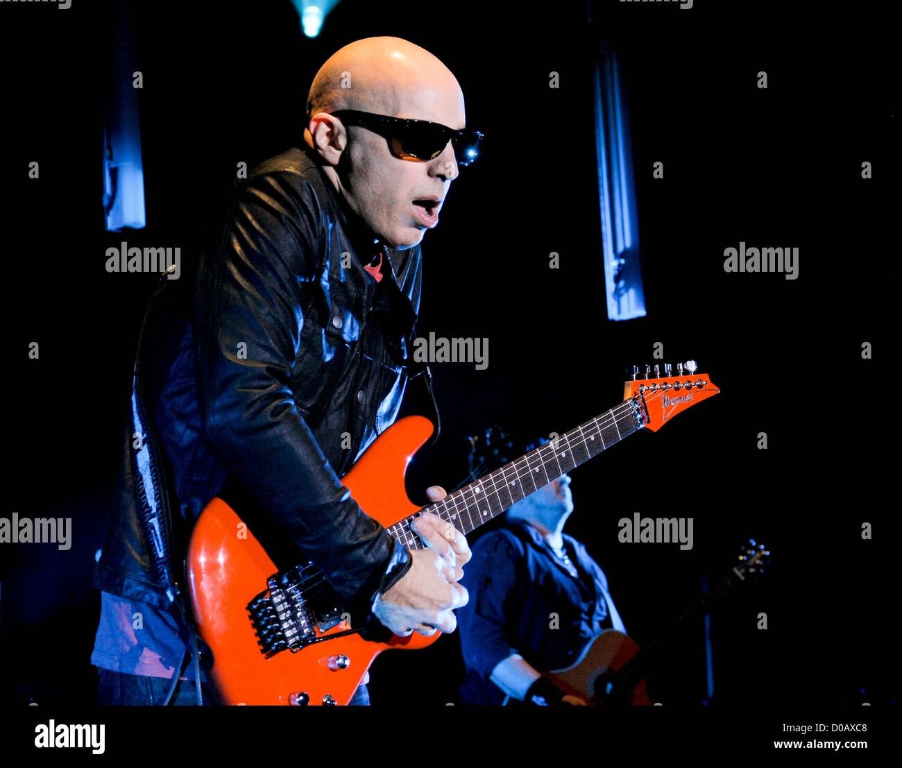 Guitarist Joe Satriani performs at the Pompa Beach Amphitheatre in ...