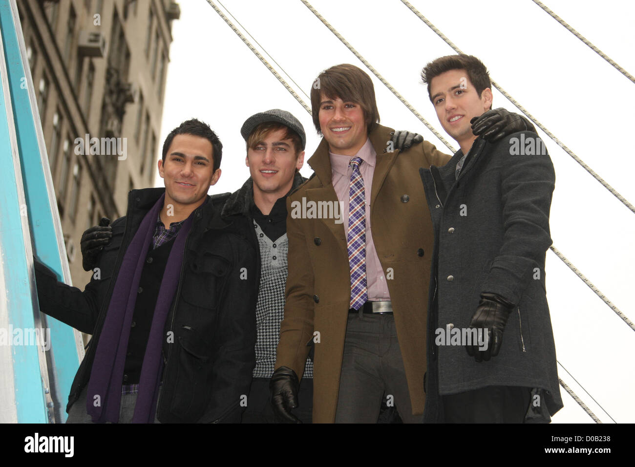The cast of Big Time Rush 84th Macy's Thanksgiving Day Parade in New ...