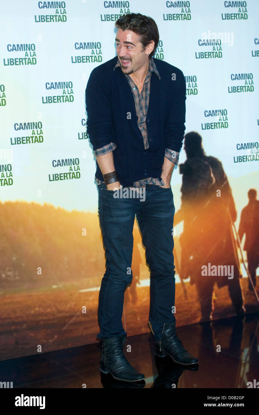 Colin Farrell 'The Way Back' photocall at the Eurostars Hotel Madrid ...