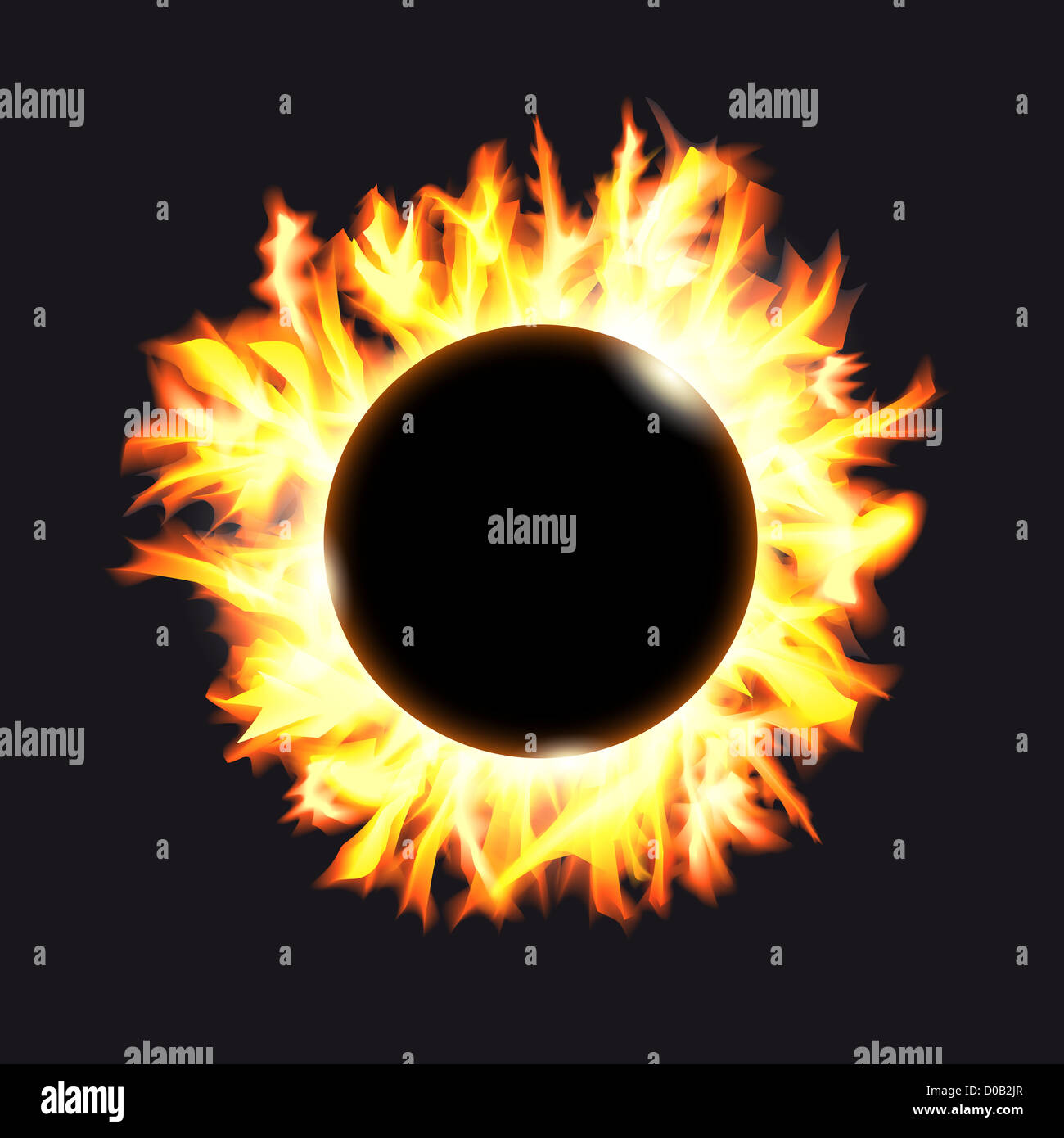 Star burning fire flames symbol hi-res stock photography and images - Alamy