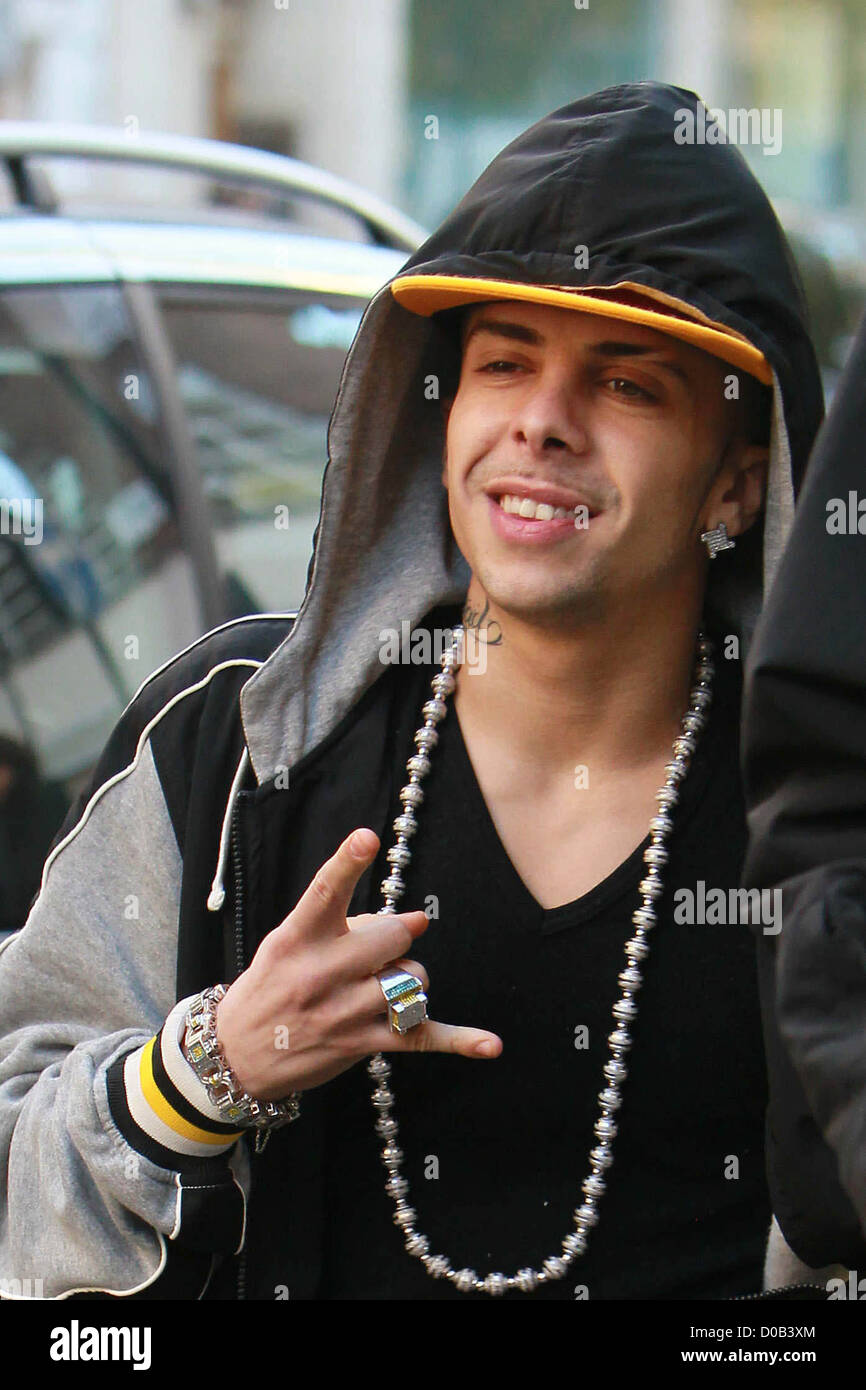 Constos 'Dino' Contostavlos aka Dappy of N-Dubz Celebrities outside the ...