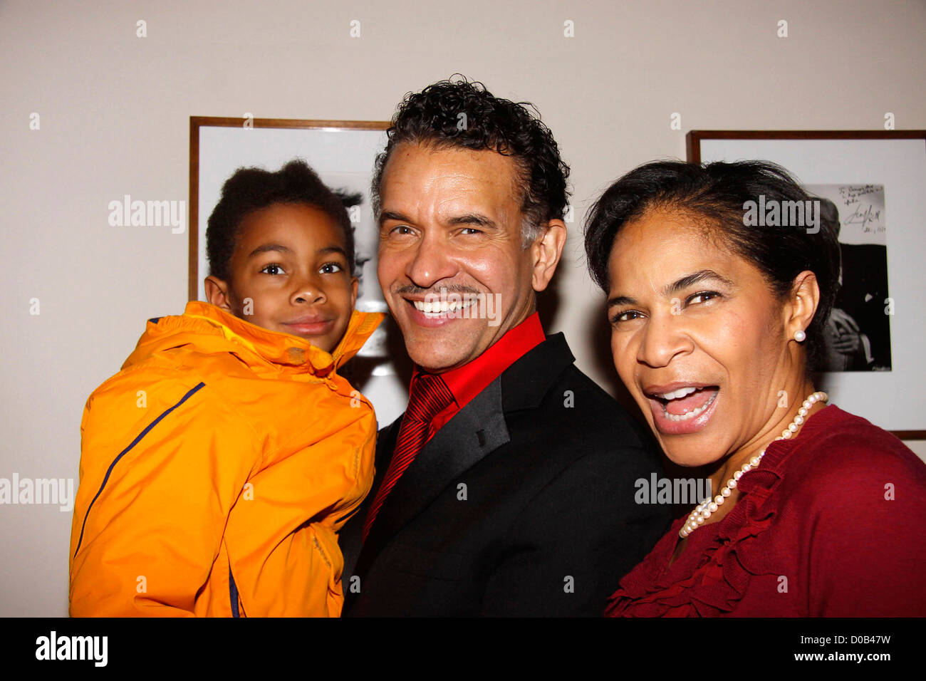 Brian Stokes Mitchell, Allyson Tucker and their son Ellington The New ...