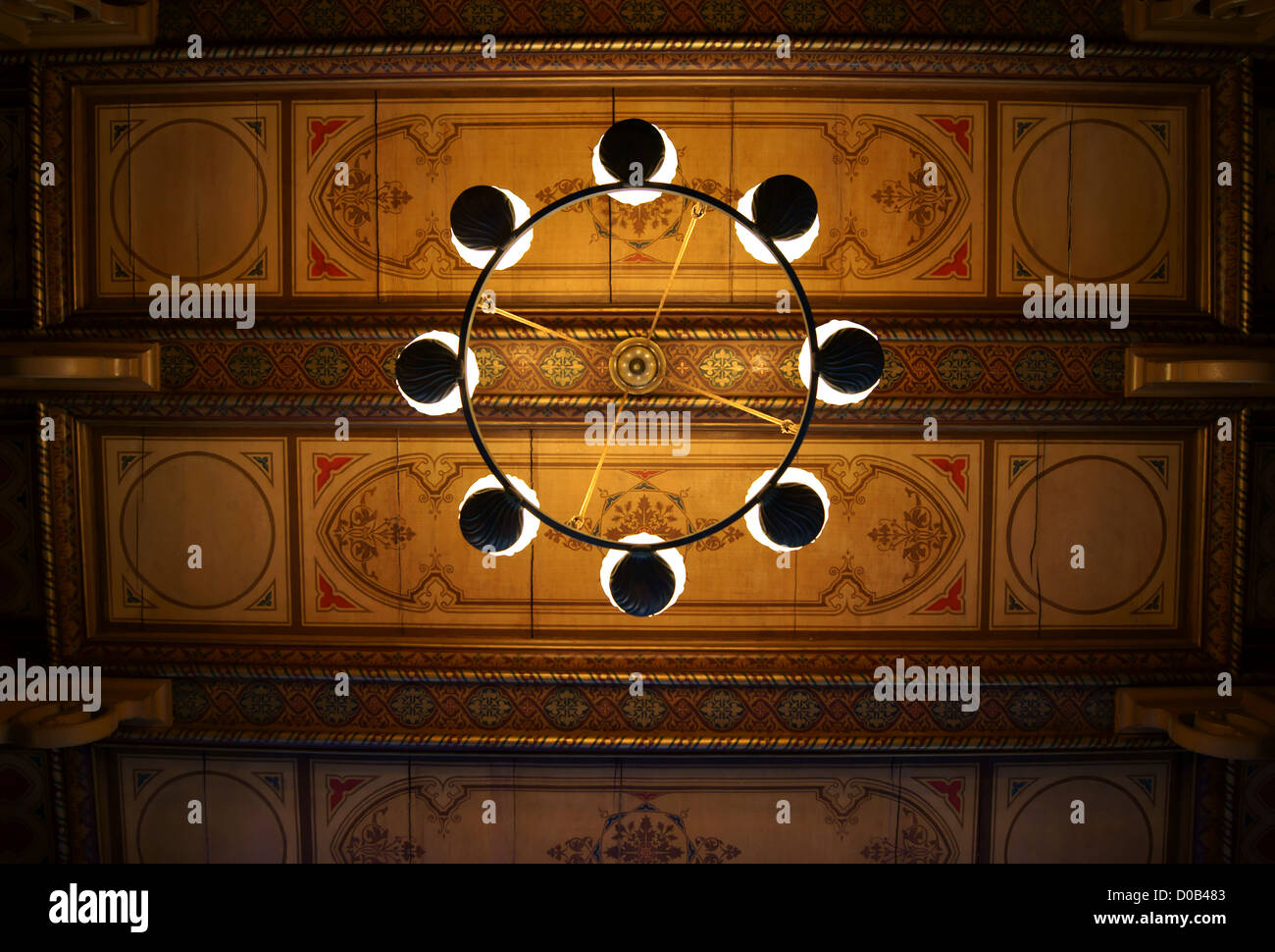 wooden ceiling in palace, Poland, Wielkopolska Stock Photo - Alamy