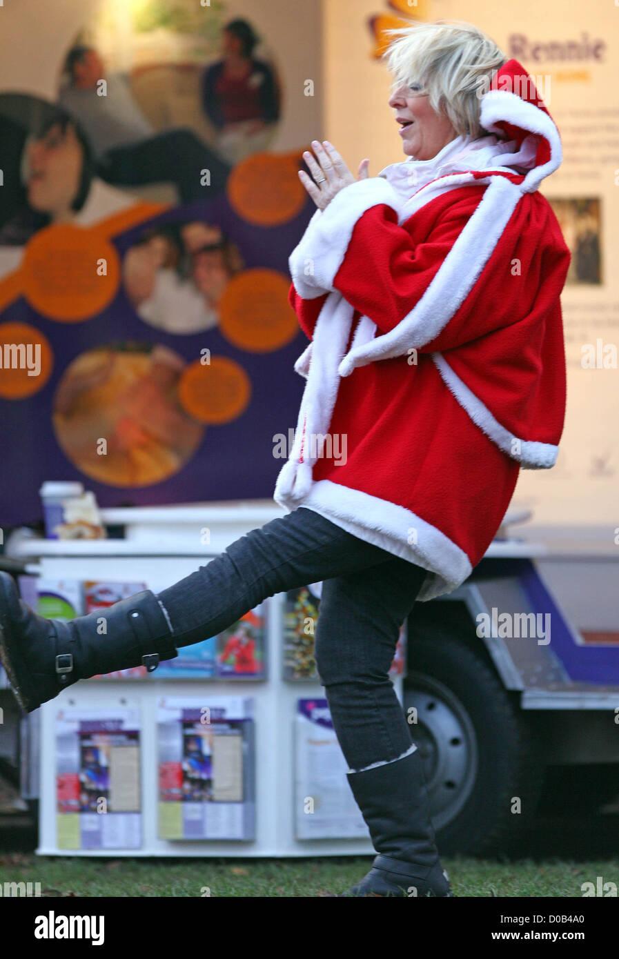 Fern Britton The third annual sponsored Santa Dash in aid of Iain ...
