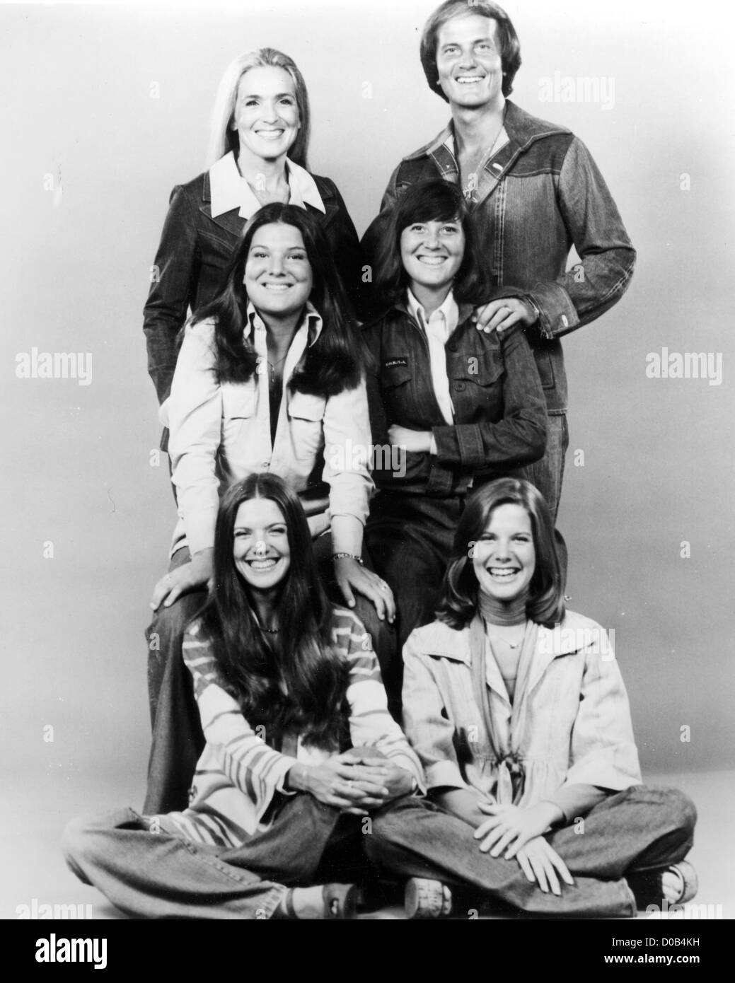 PAT BOONE with wife Shirley and daughters about 1970 Stock Photo - Alamy