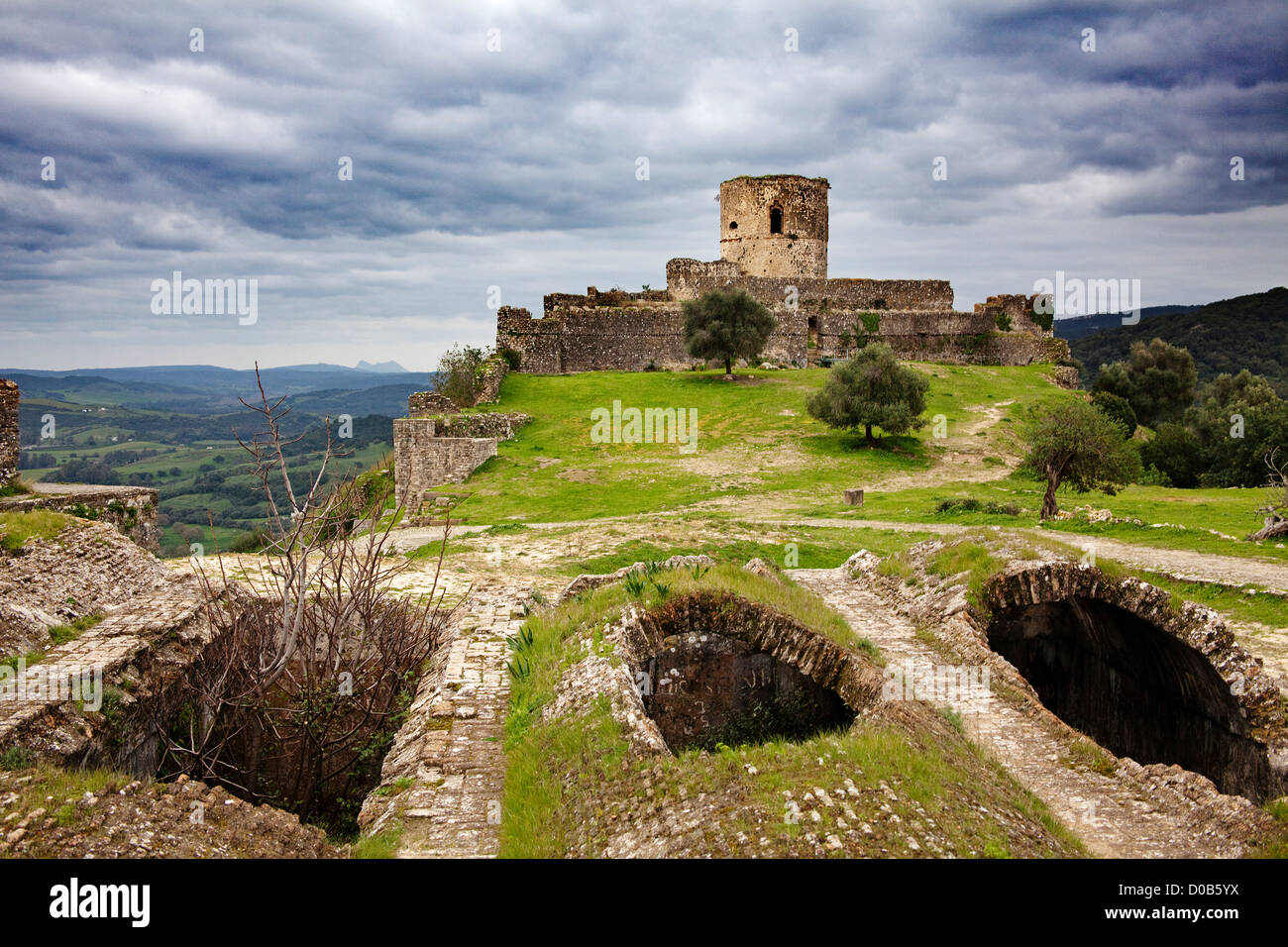 Fortress Castle Jimena de la Frontera Cadiz Andalusia Spain Stock Photo ...