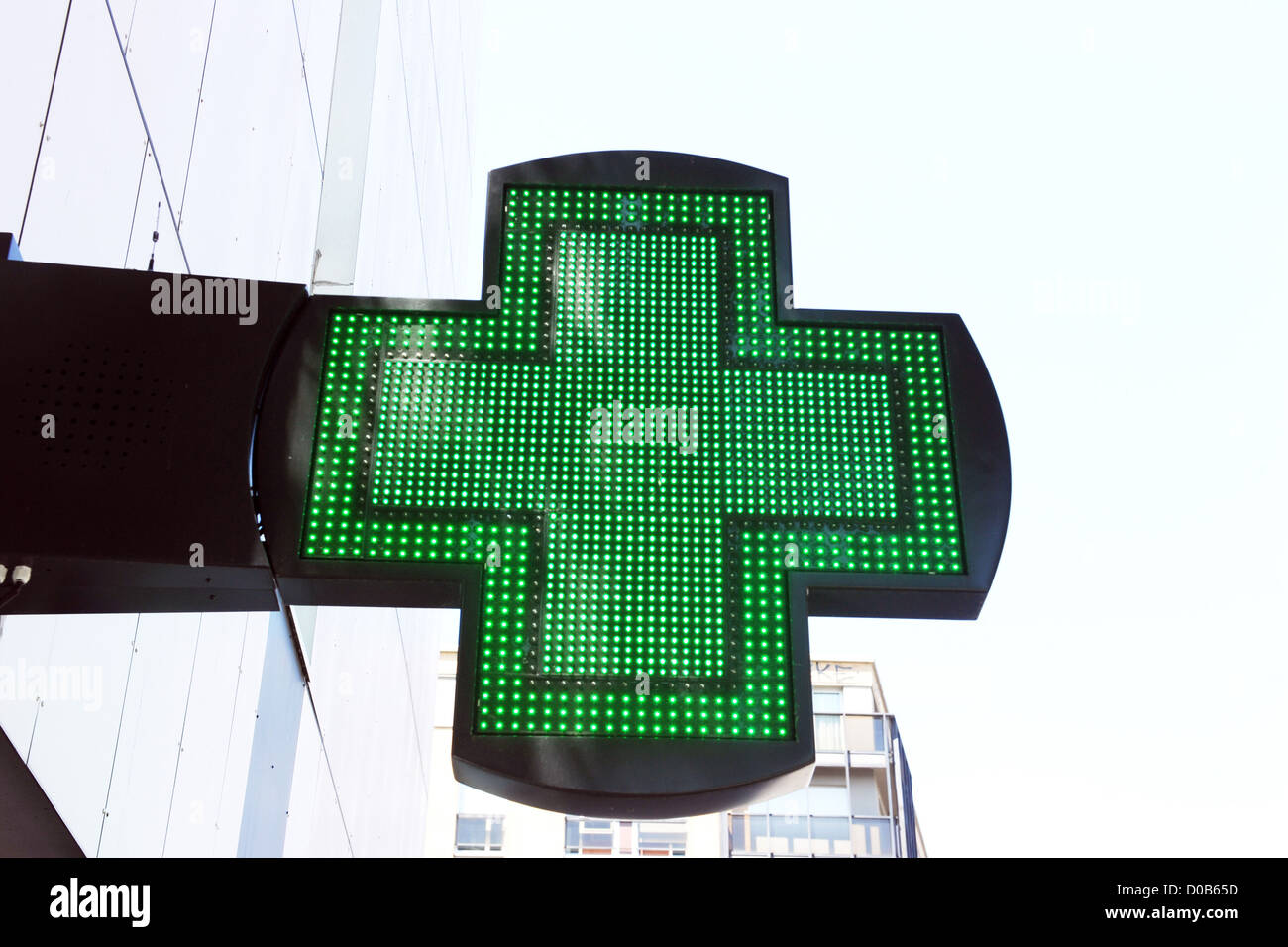CROSS ON CHEMIST'S SHOP Stock Photo - Alamy