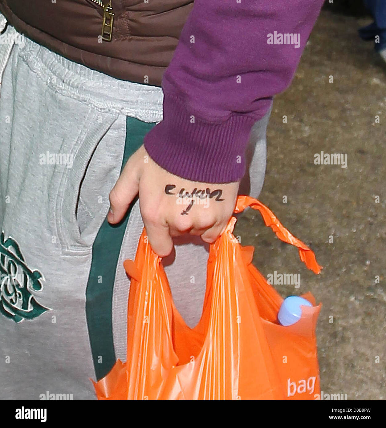 Harry Styles of One Direction X Factor finalists arriving at rehearsals ...