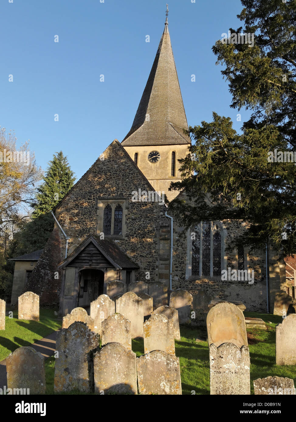 St James' church, Shere, Surrey, England Stock Photo - Alamy