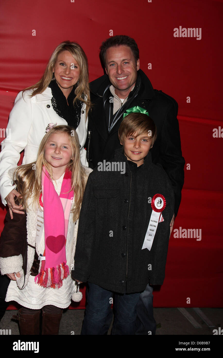 Chris Harrison & Family The Hollywood Christmas Parade held at Author ...