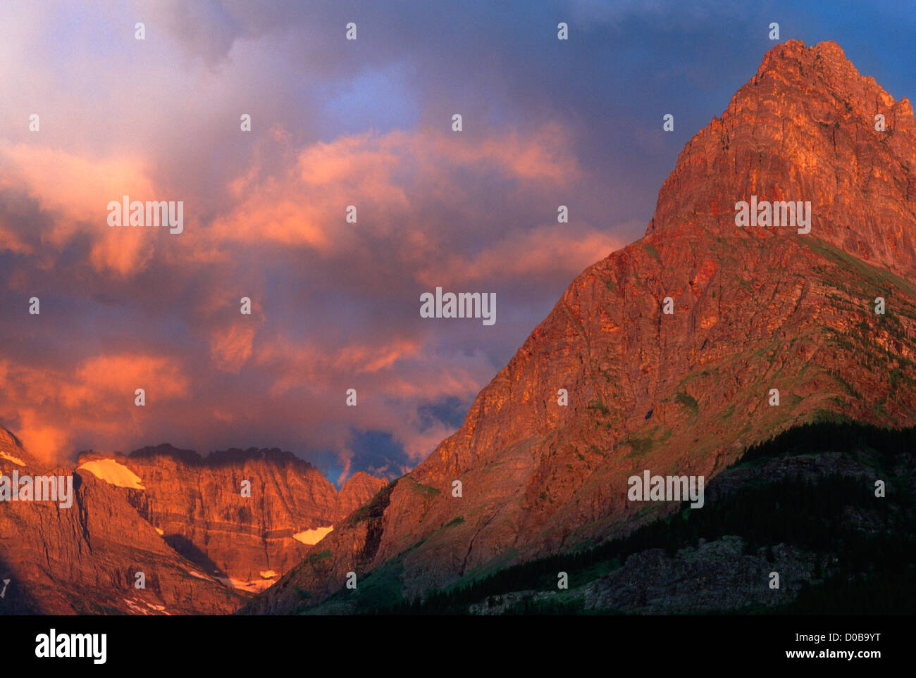 Mt Grinnell, Glacier National Park, Montana Stock Photo - Alamy