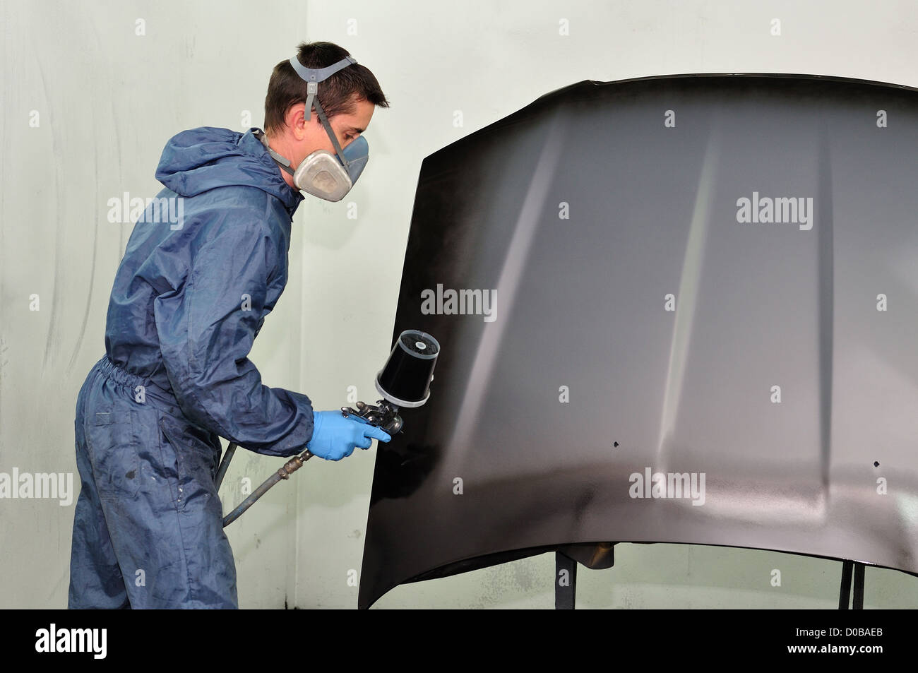 Painter at work Stock Photo - Alamy