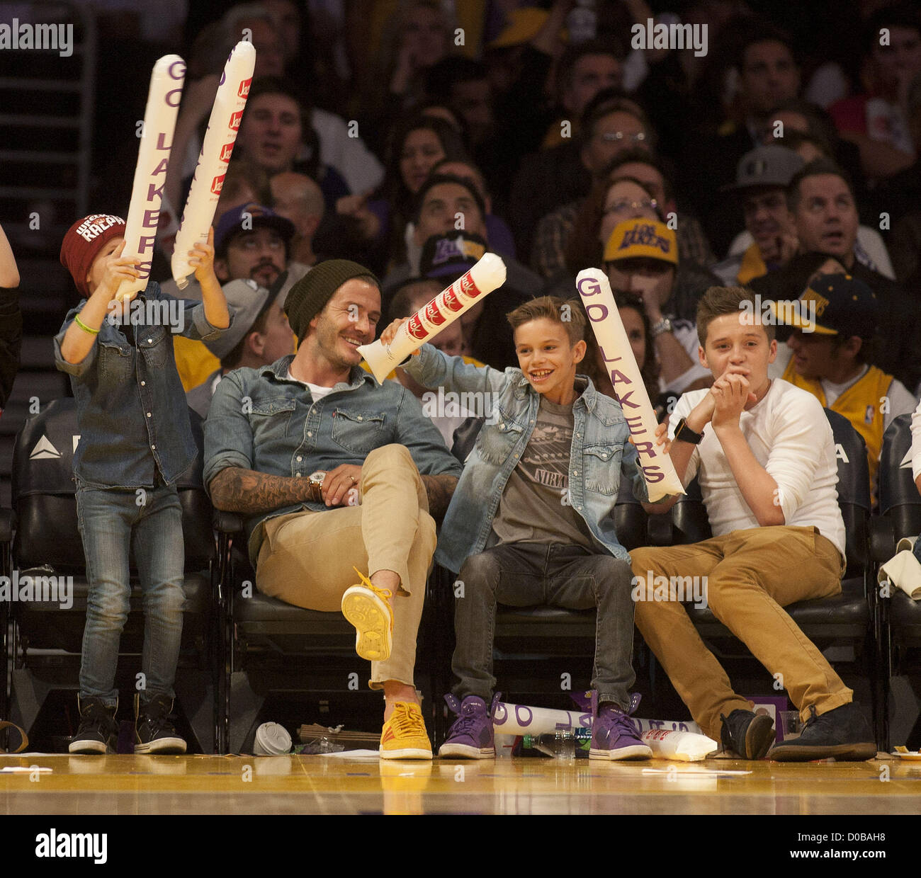 David beckham lakers 2012 hi-res stock photography and images - Alamy