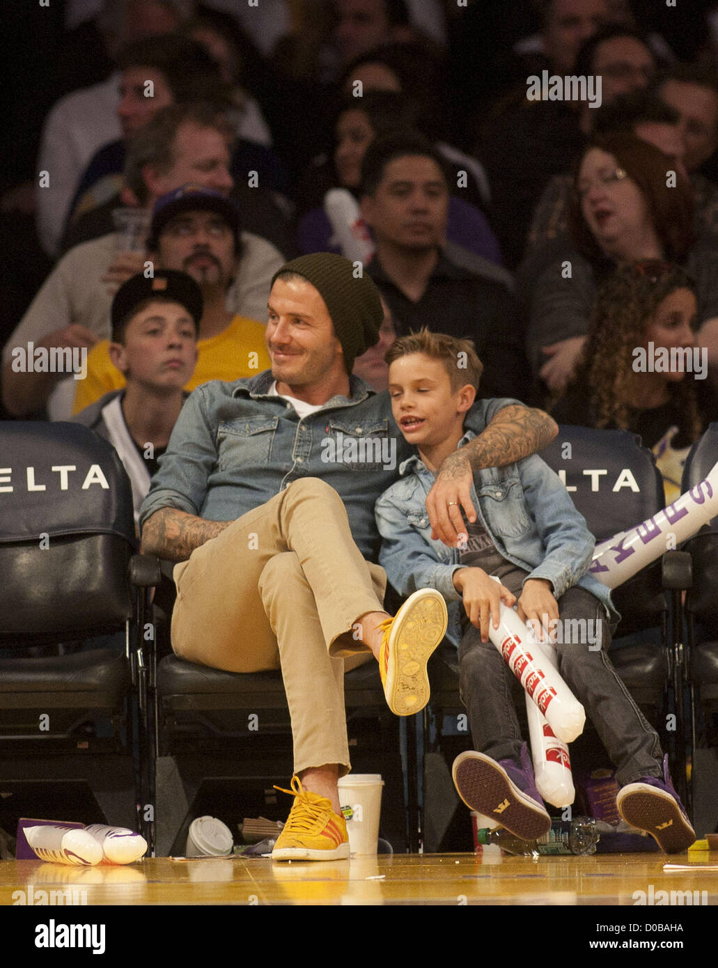 David beckham lakers 2012 hi-res stock photography and images - Alamy