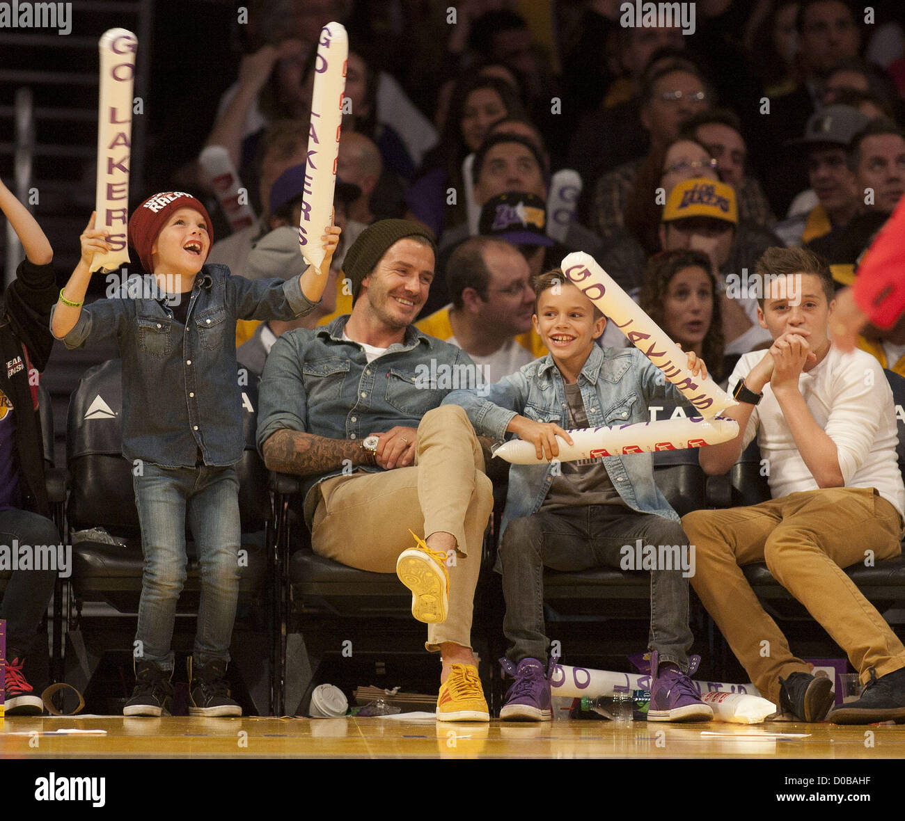 David beckham lakers 2012 hi-res stock photography and images - Alamy