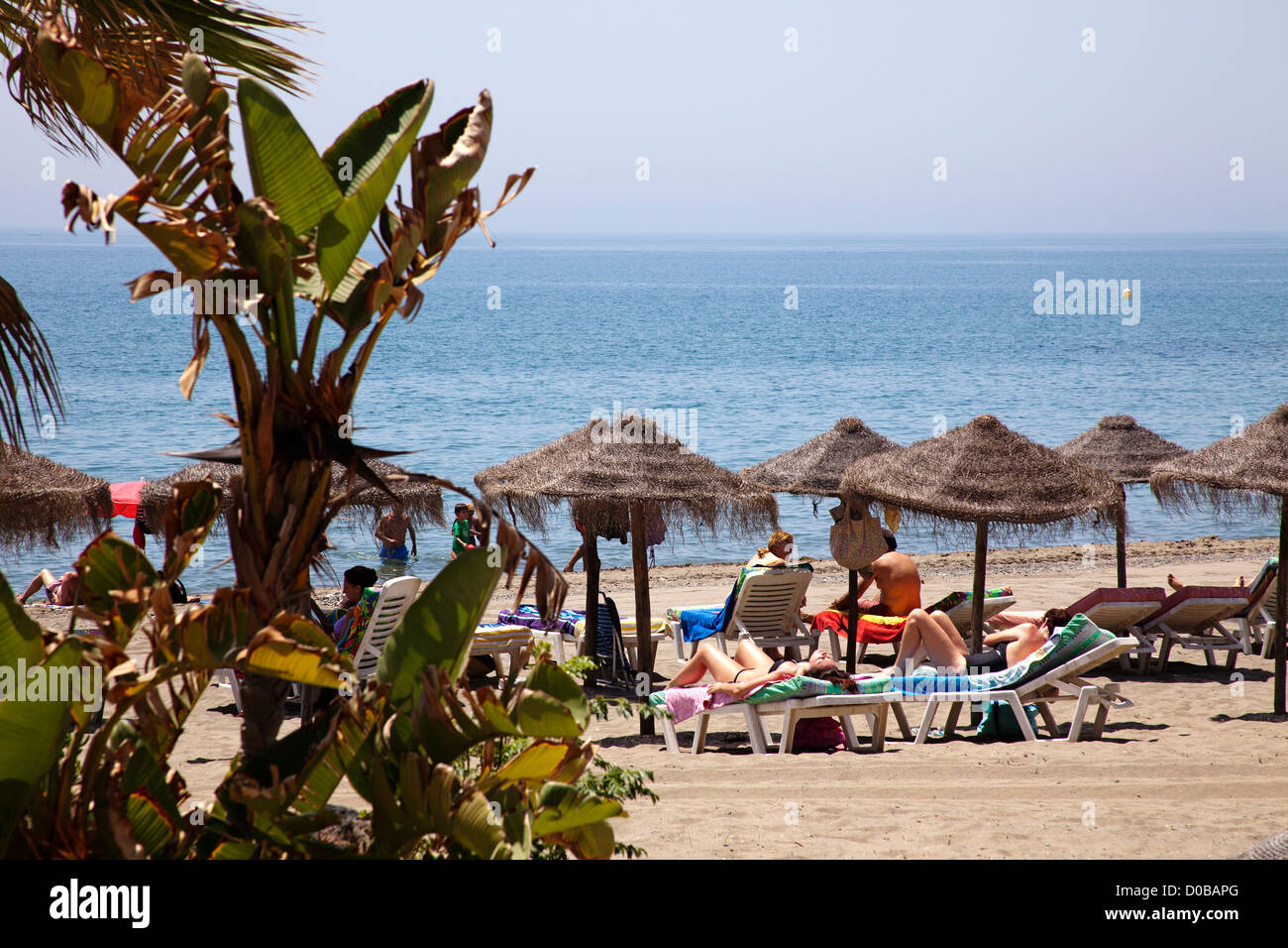 La Raga beach Estepona Malaga Costa del Sol Andalusia Spain Stock Photo ...