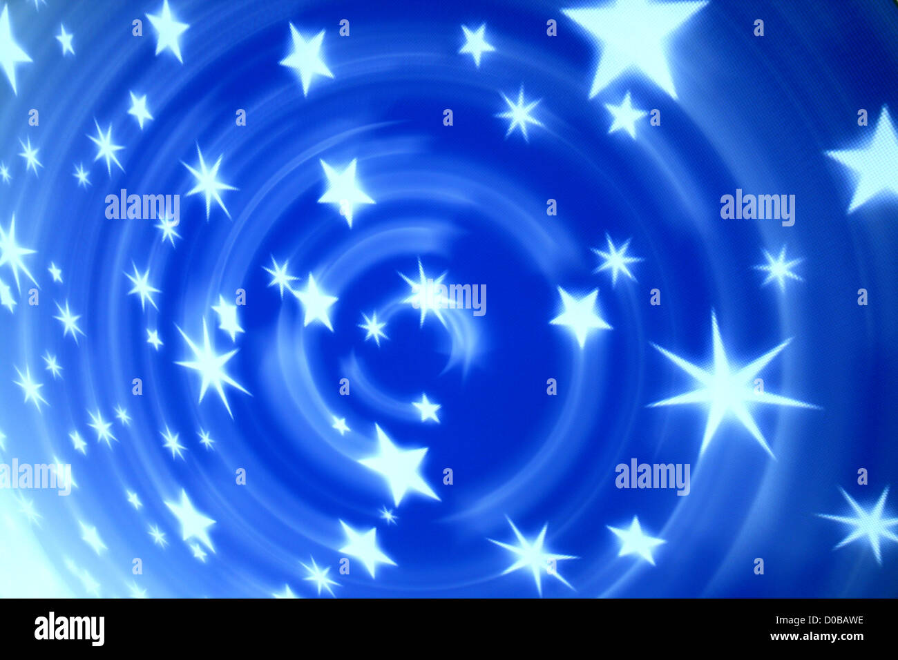 blue tech stars abstract background Stock Photo - Alamy