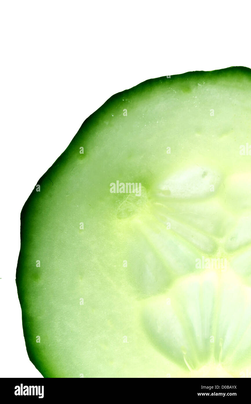 cucumber slice macro close up Stock Photo - Alamy