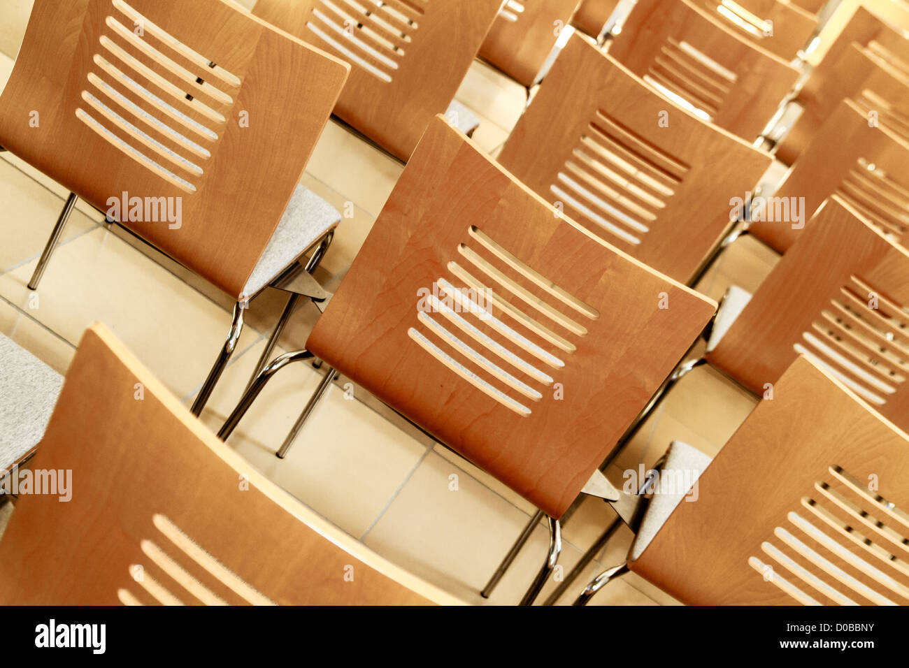 Rows of chairs in business conference room Stock Photo - Alamy