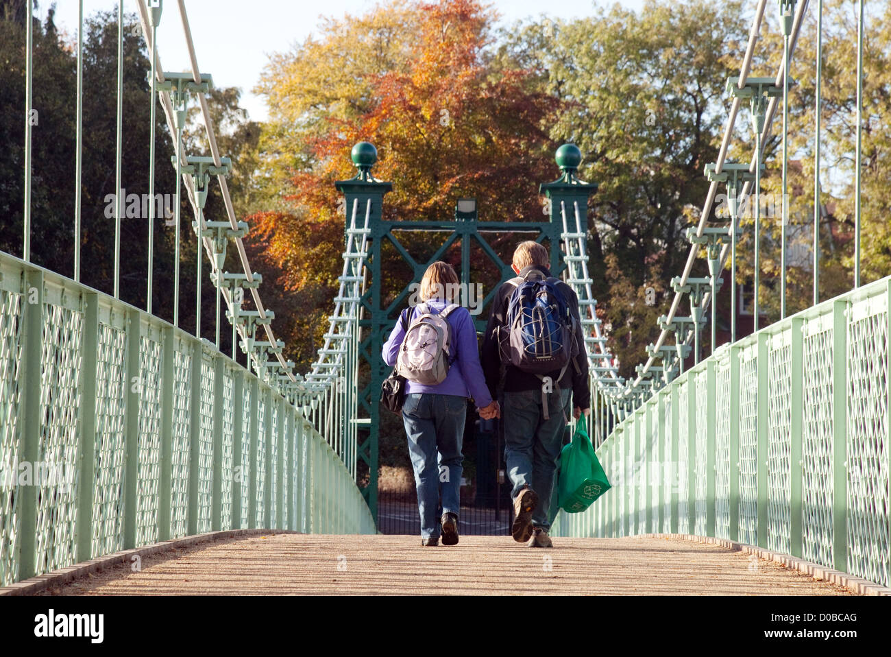 Man Walking Across Bridge High Resolution Stock Photography and Images ...
