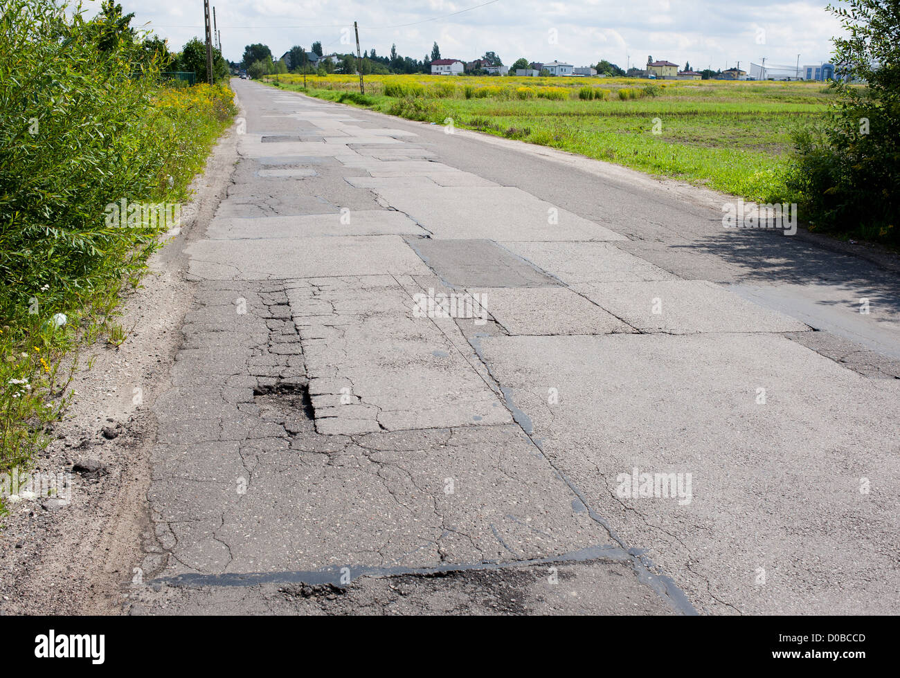 Dilapidated cracked road hi-res stock photography and images - Alamy