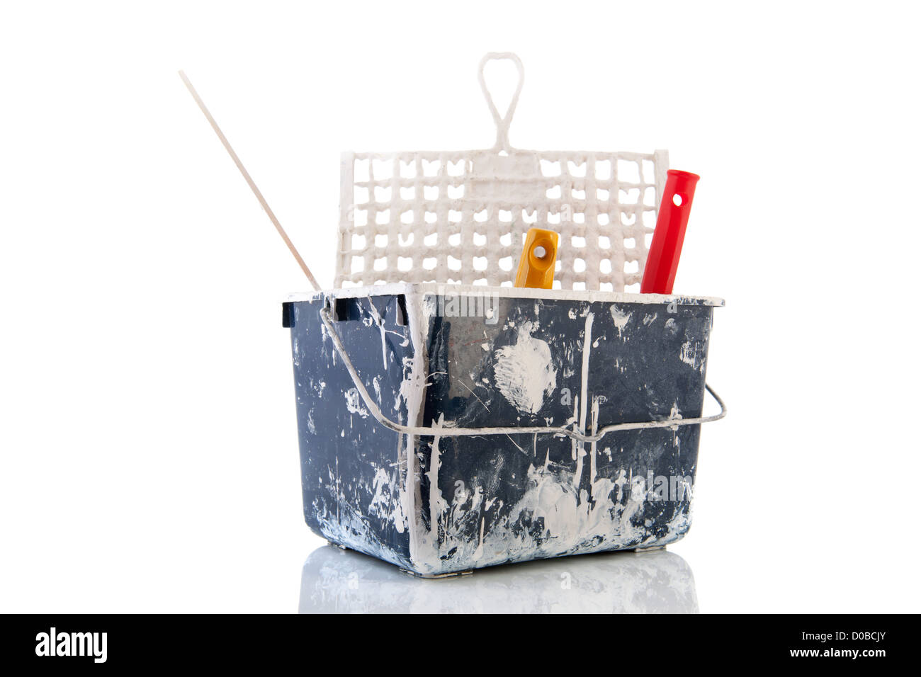 Used dirty tools from the painter Stock Photo - Alamy