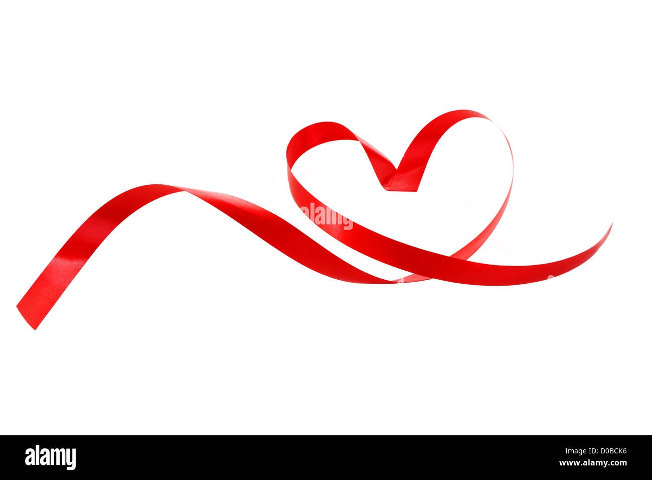 Heart a red tape Stock Photo - Alamy