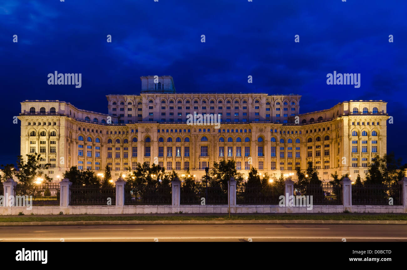 The Palace of the Parliament in Bucharest, Romania is the second ...