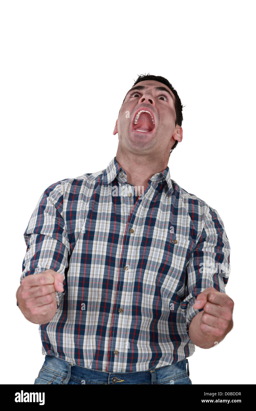A man full of anger Stock Photo - Alamy