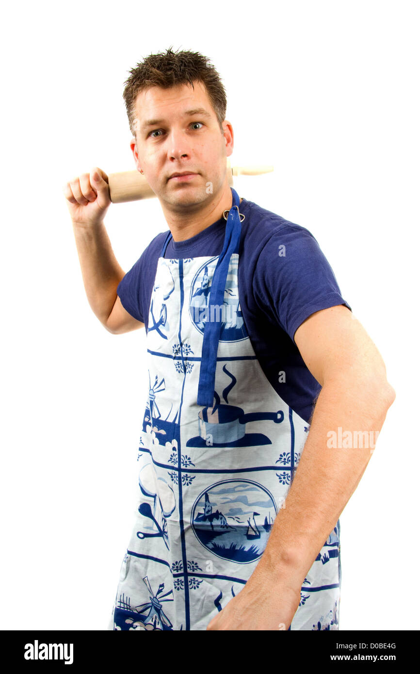 Angry chef rolling pin hi-res stock photography and images - Alamy