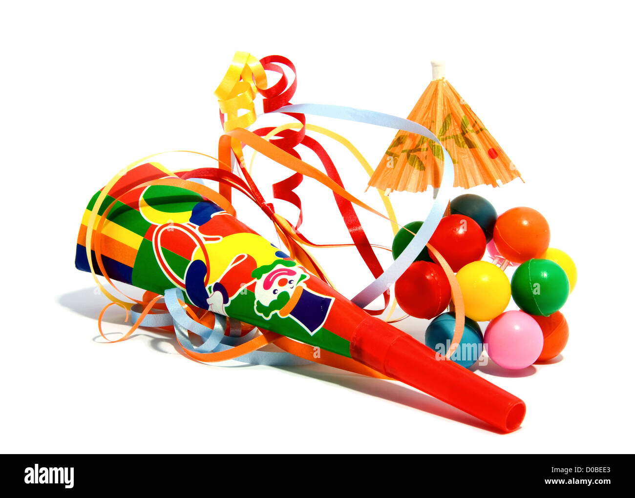Party Stuff Isolated On A White Background Stock Photo Alamy party-stuff-isolated-on-a-white-background-stock-photo-alamy
