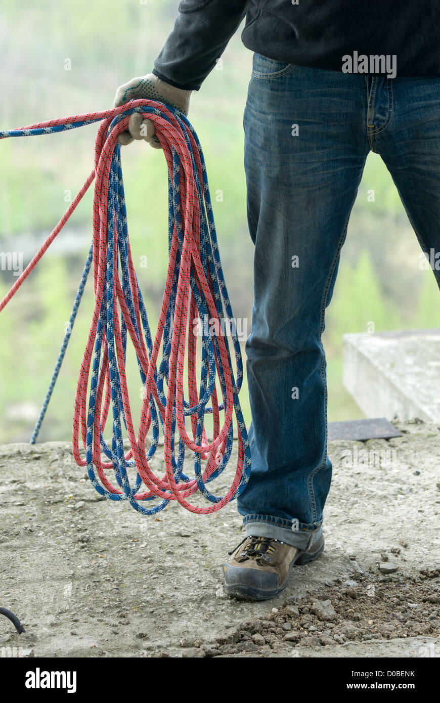 Holding on the rope hi-res stock photography and images - Alamy
