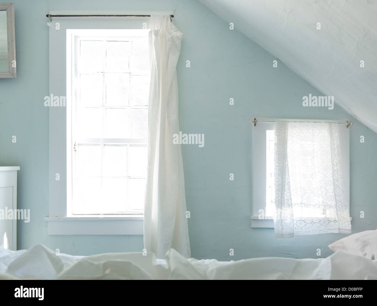 Blue bedroom interior hi-res stock photography and images - Alamy
