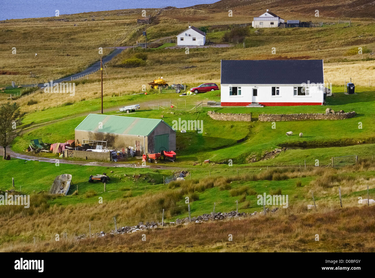 North Erradale crofts by the sea in the Scottish Highlands Stock Photo ...
