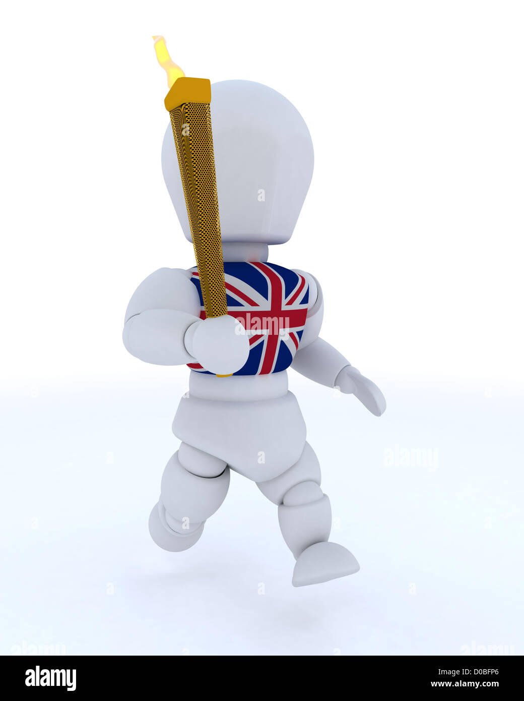 Olympic runner with torch hi-res stock photography and images - Alamy