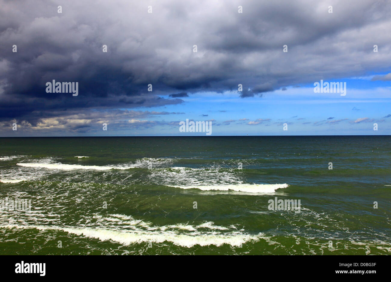 Baltic Sea. Getting Rainy. Day Stock Photo - Alamy
