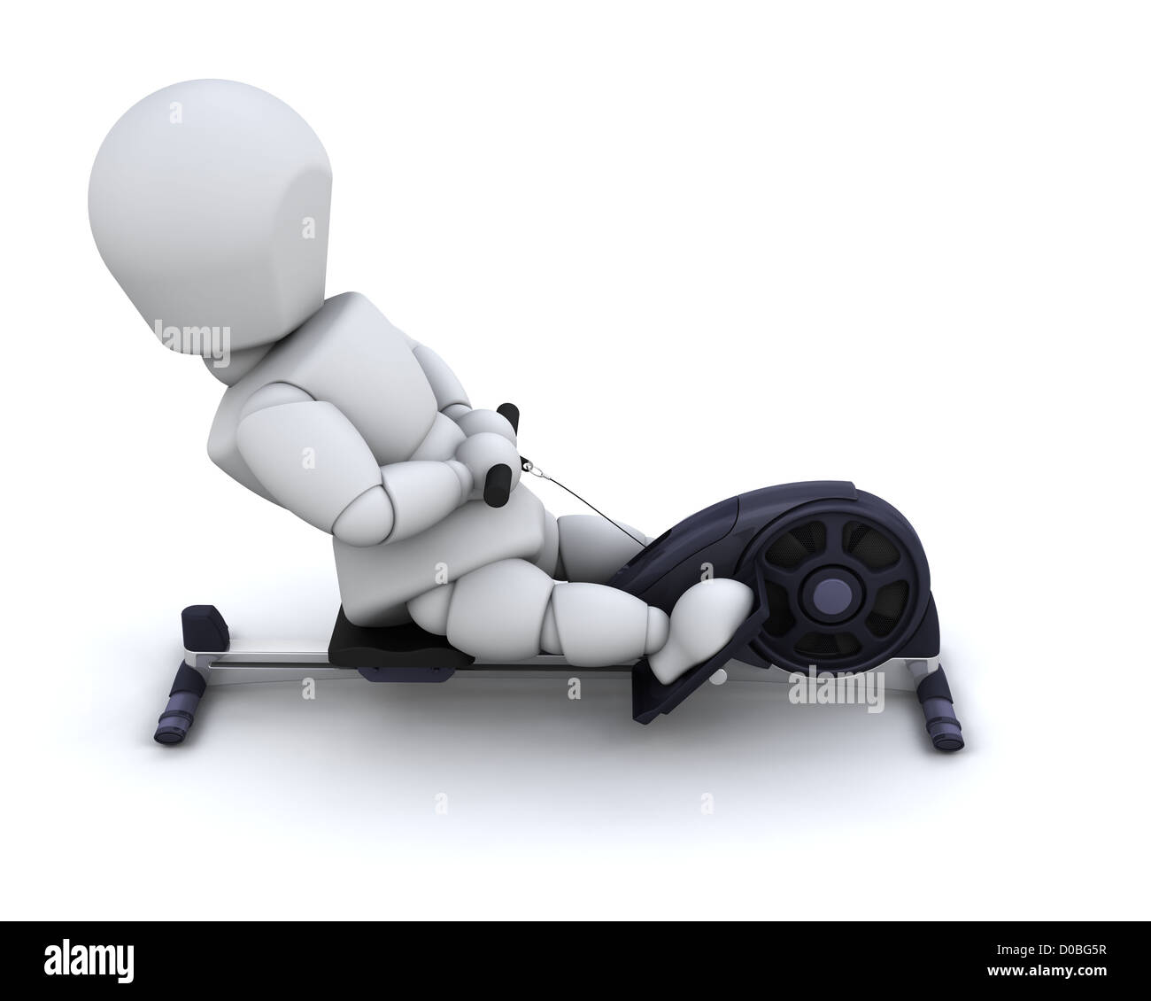Row machine Cut Out Stock Images & Pictures - Alamy