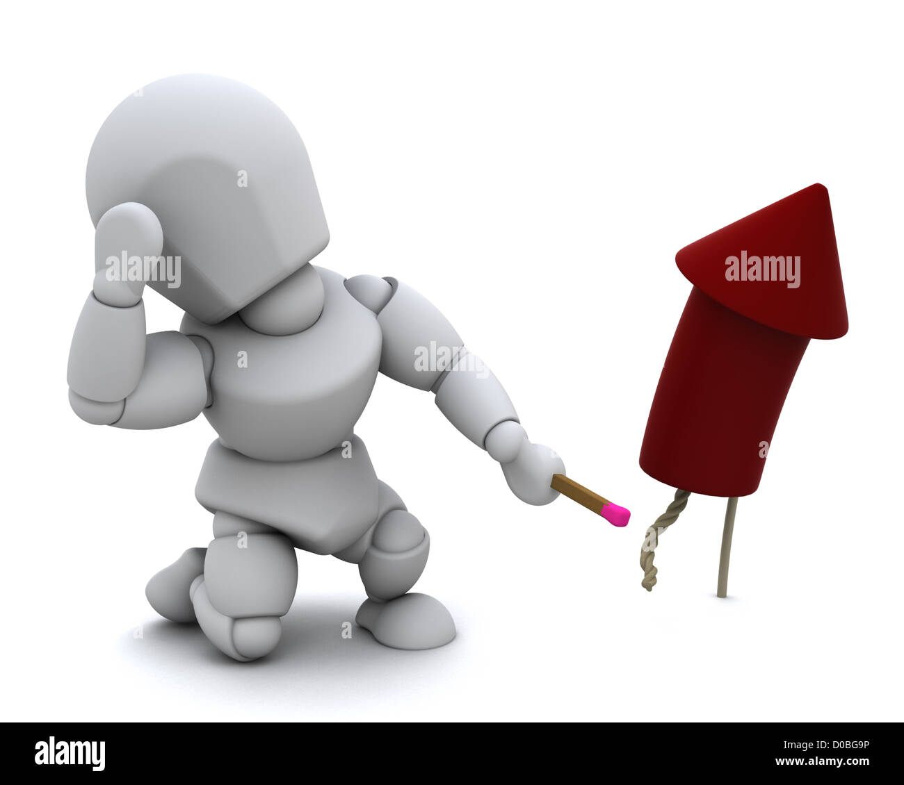 A man lighting fireworks hi-res stock photography and images - Alamy