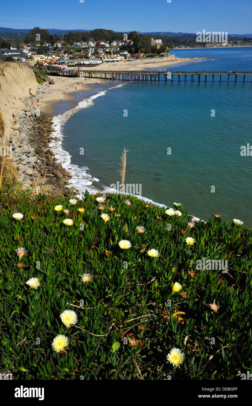 The beach front of Capitola, California CA Stock Photo - Alamy