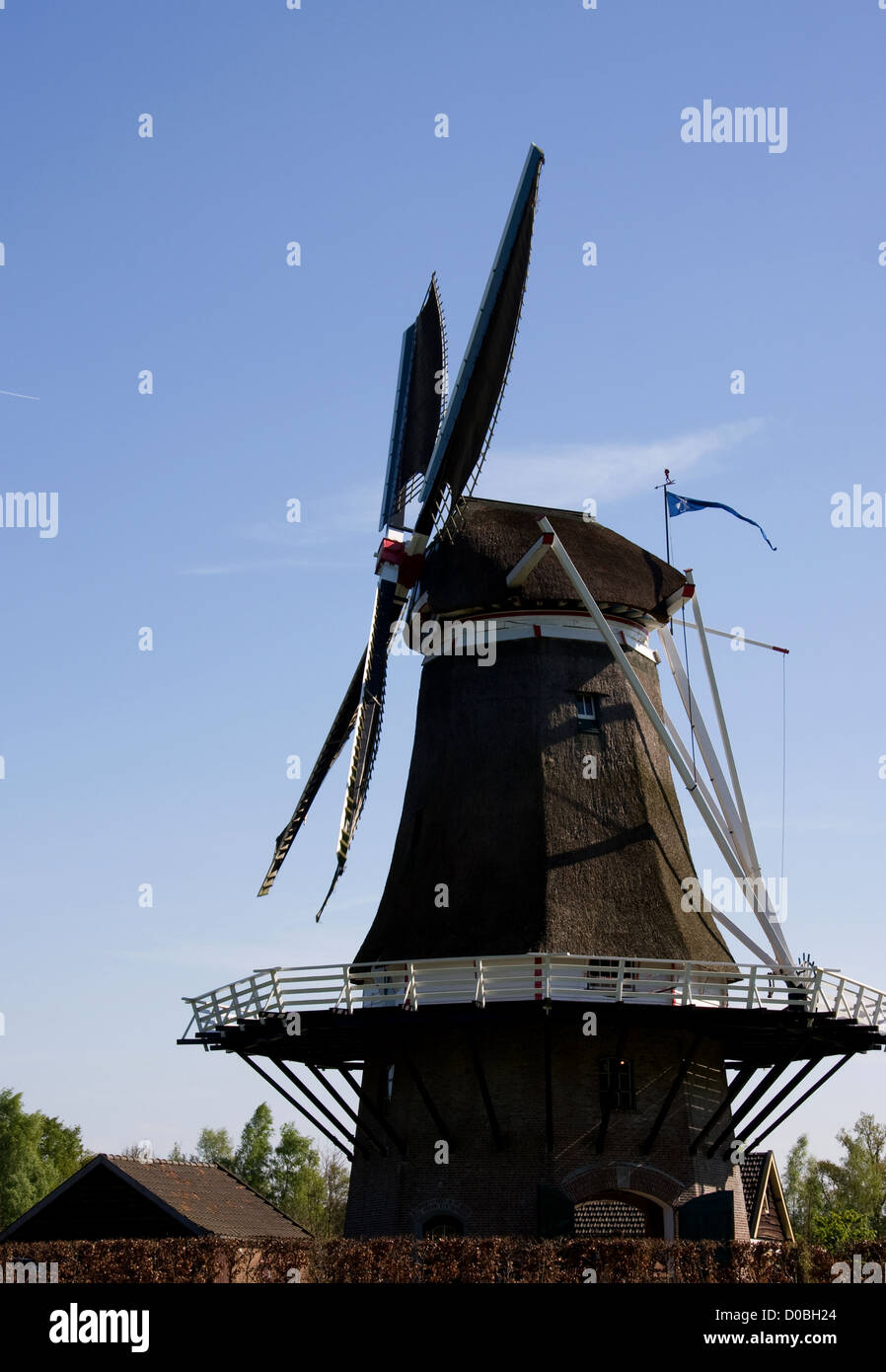 Dutch windmill near Apple, Netherlands Stock Photo - Alamy
