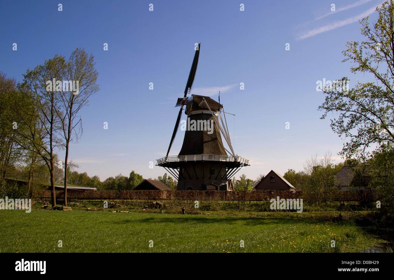 Dutch windmill near Apple, Netherlands Stock Photo - Alamy