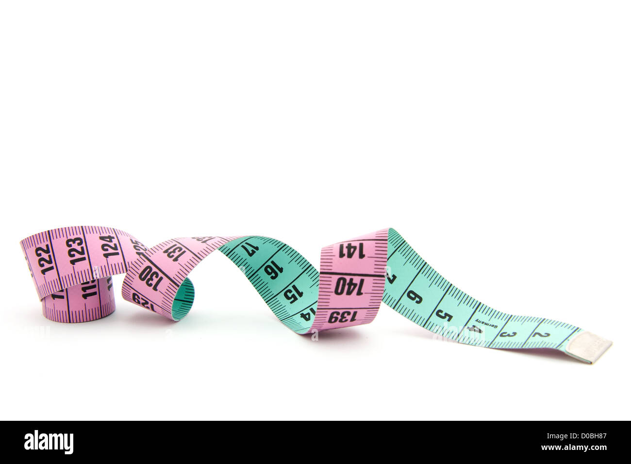 colorful measure tape isolated on white background Stock Photo - Alamy