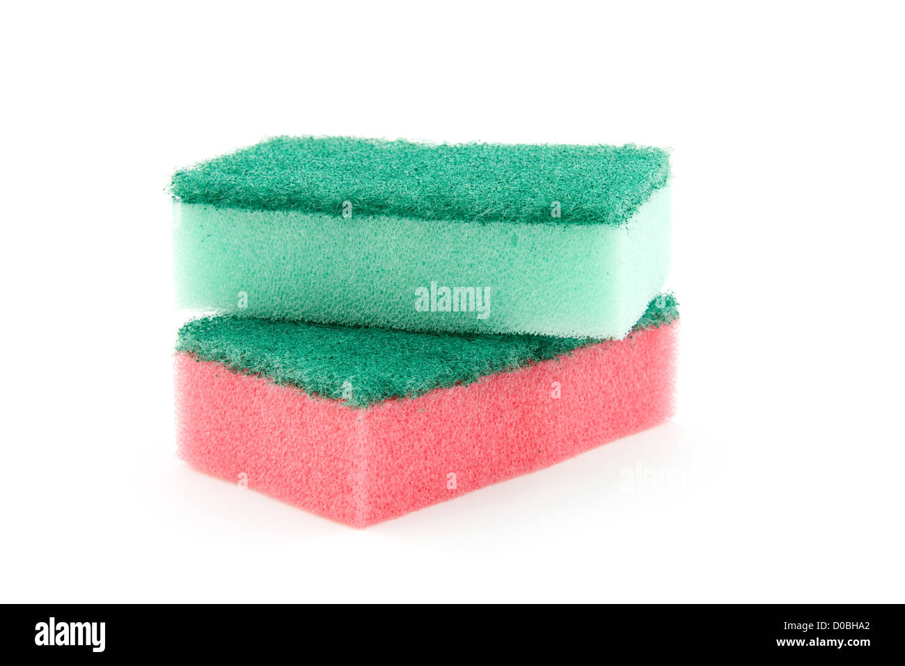 Two sanding sponge isolated on white background Stock Photo - Alamy